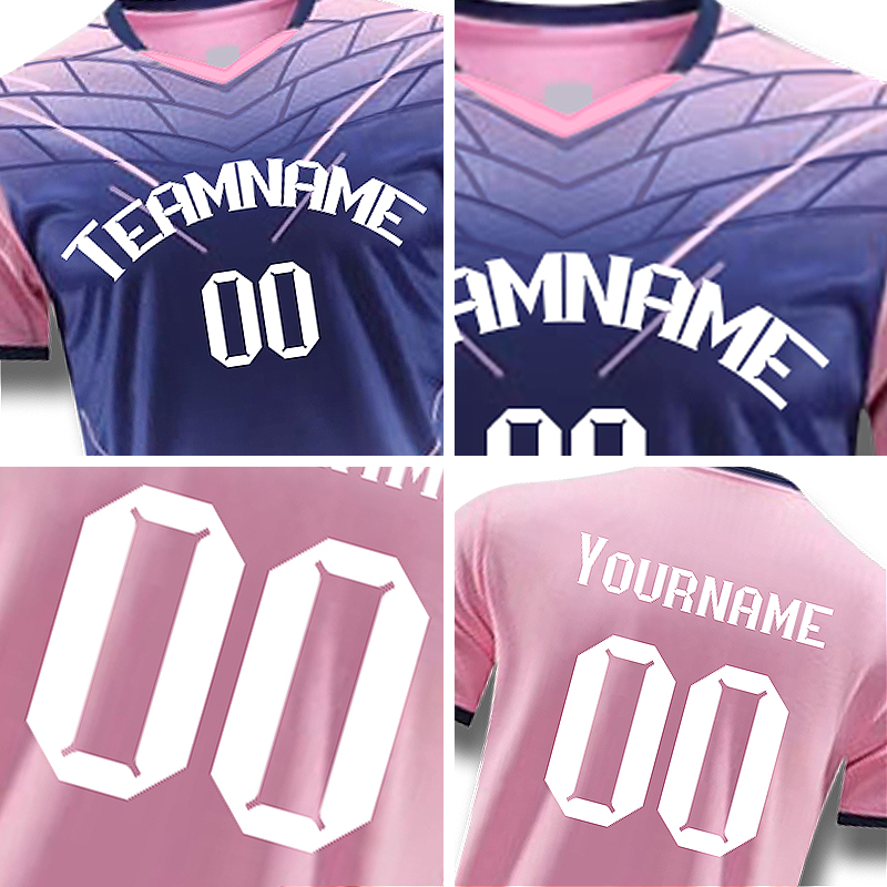 Custom Pink Football Jersey Design