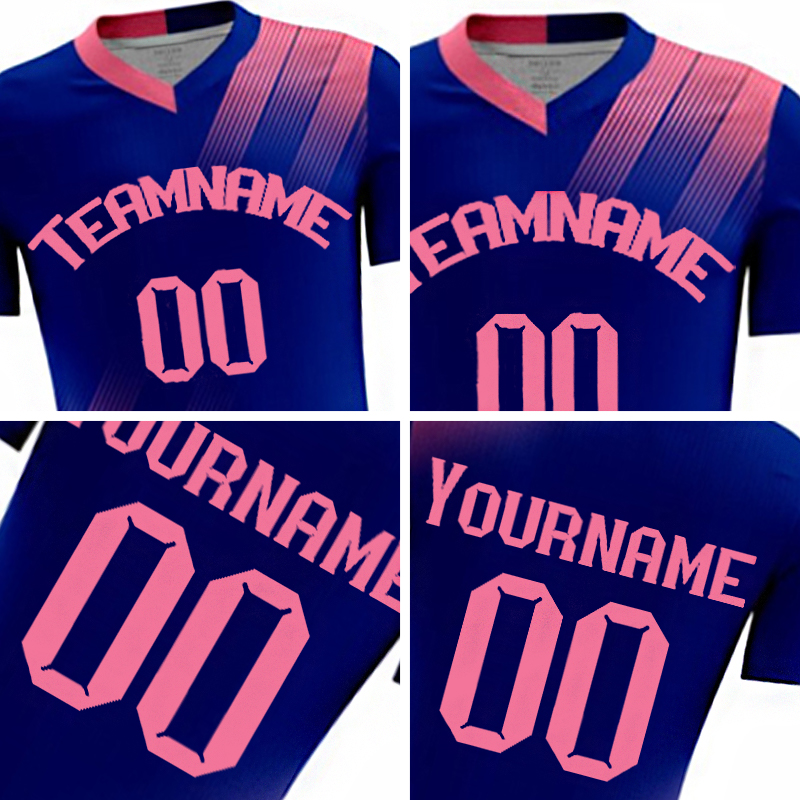 Custom Color Blue Soccer Jersey Design