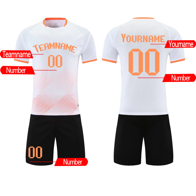 Personalized White Team Soccer Jersey
