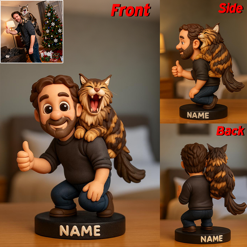 Custom pet-themed cartoon figurines