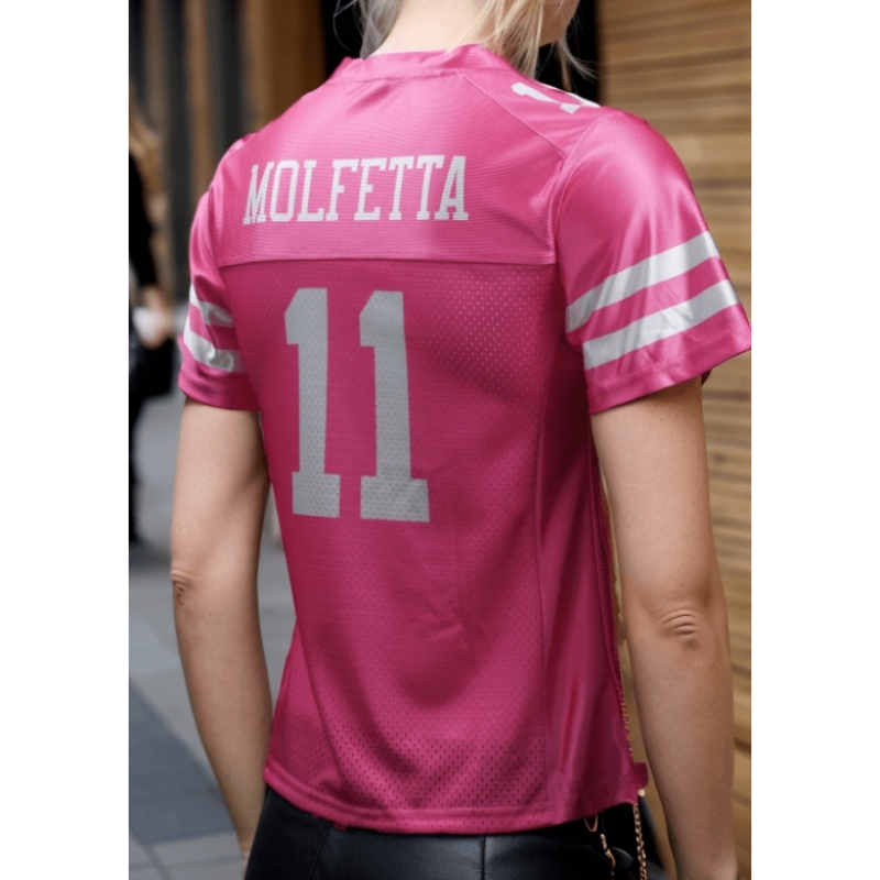 Personalized rose red adult football uniforms