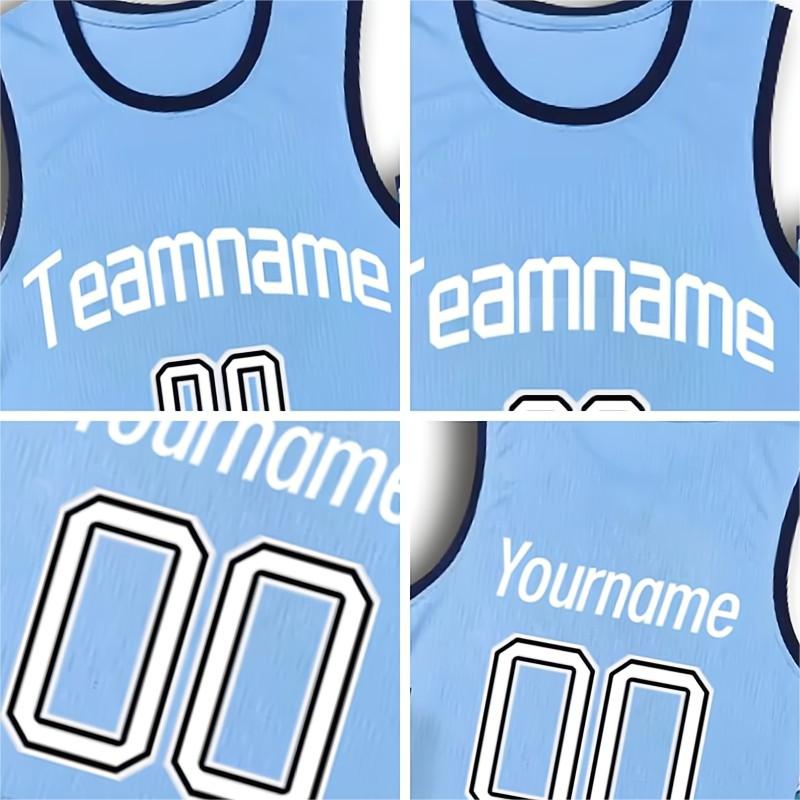 Custom Sky Blue Sports Training Vest Round Neck Basketball Jersey